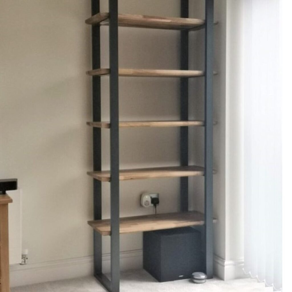 Metal Shelving Unit - Custom Made Black Metal Shelves