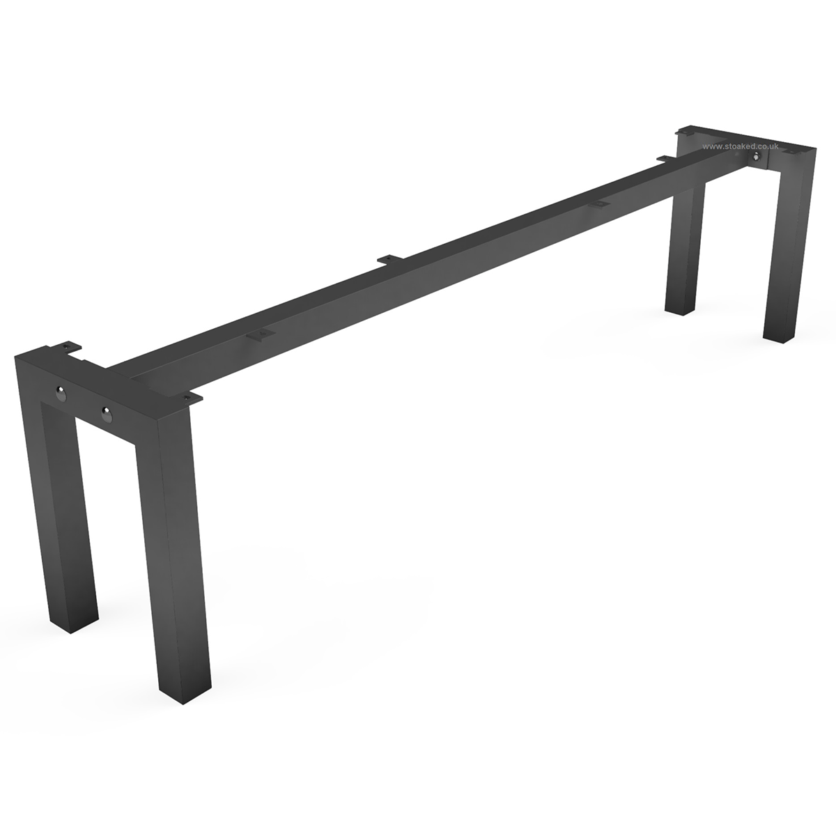 Aluminium Tamar Outdoor Bench Legs With Top Support Bar - Stoaked