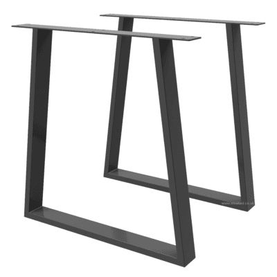 Pair Of Reversed Trapezium Shaped Dining Table Or Desk Legs - Stoaked