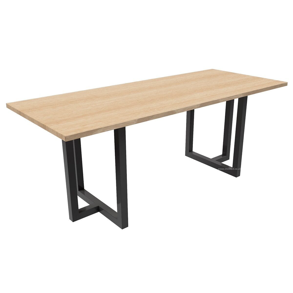Pair Of T Shaped Steel Dining Table Or Desk Legs - Stoaked