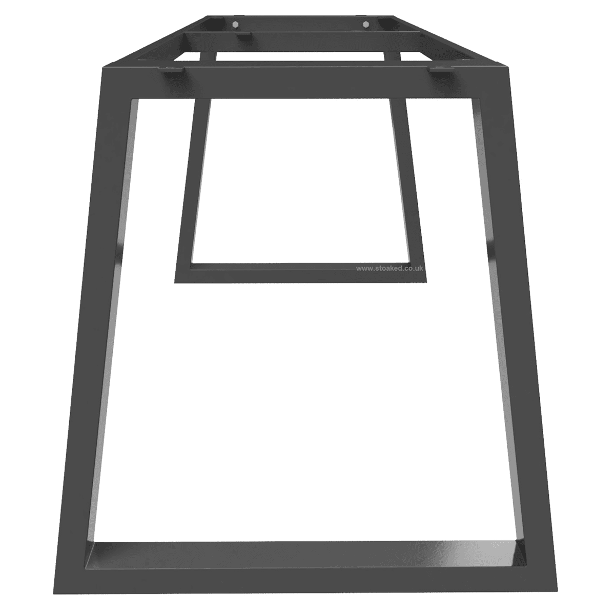 Reversed Trapezium Shaped Table Legs With Top Support Frame - Stoaked