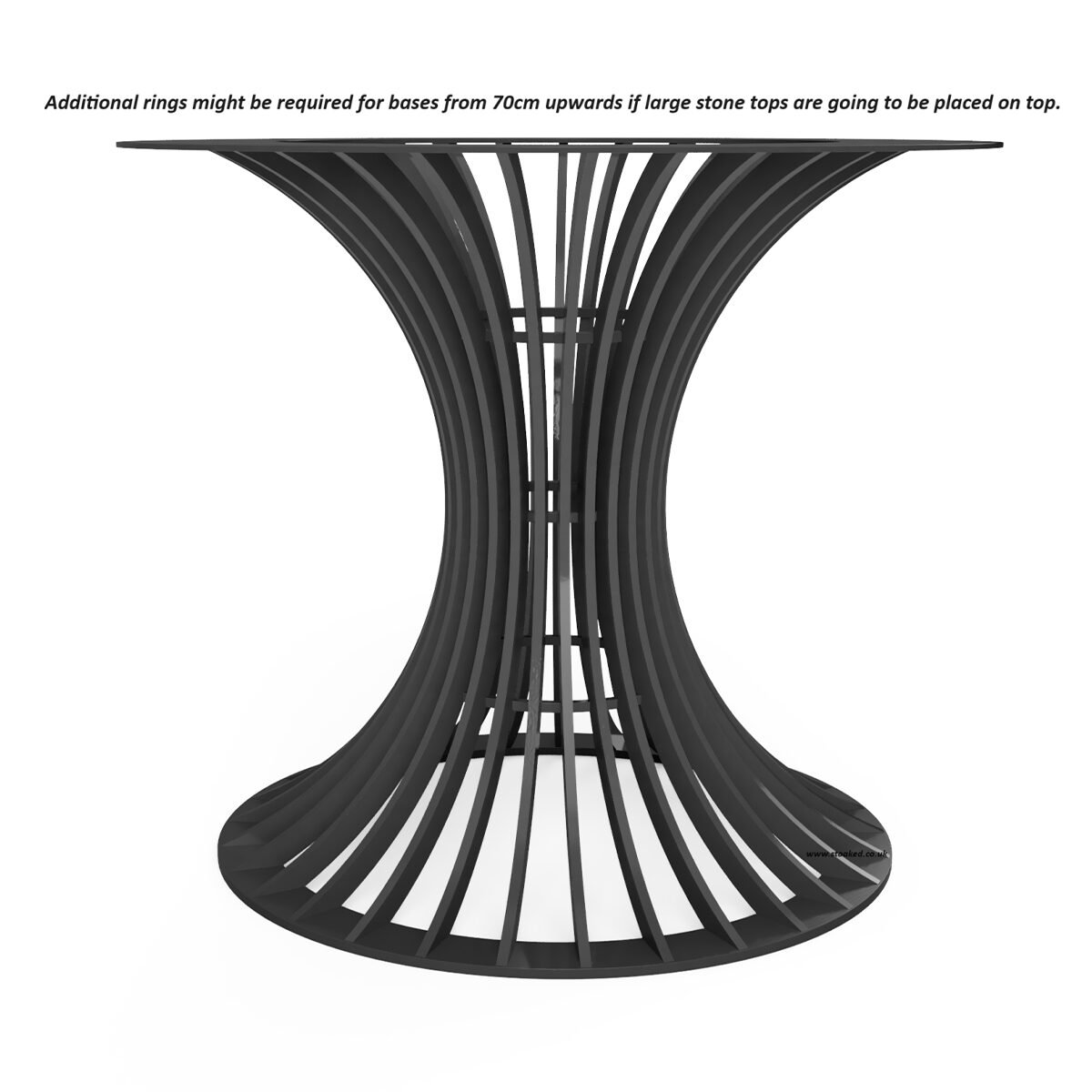 Saunton Curved Dining Table Base - Stoaked