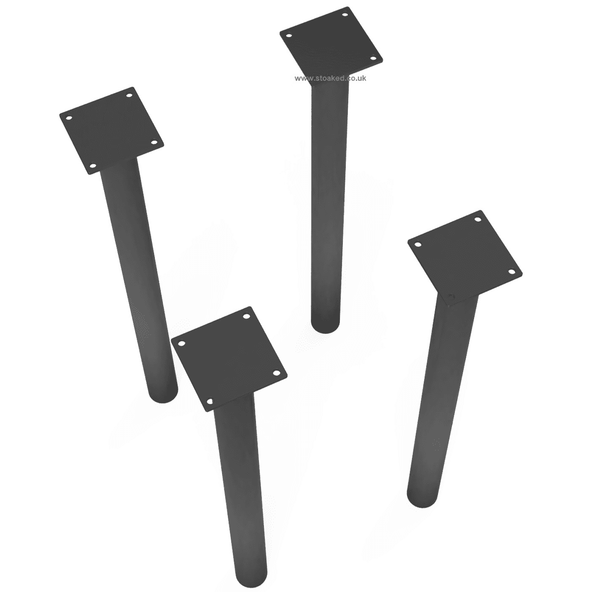 Set Of 4 Round Dining Table Or Desk Legs - Stoaked