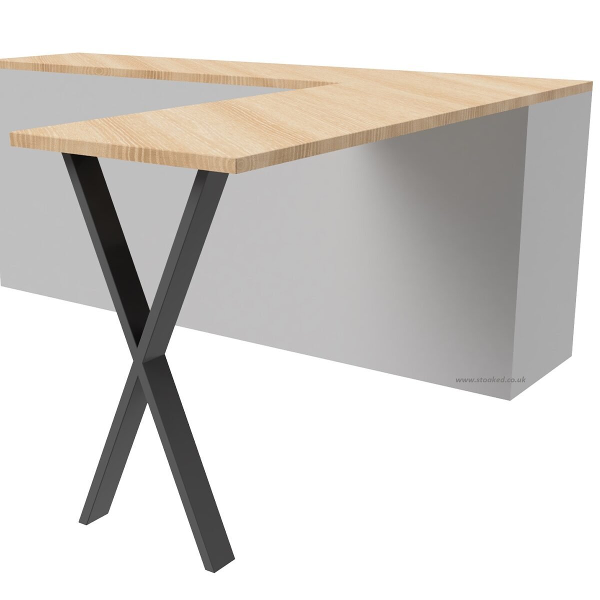 X Shaped Breakfast Bar Table Leg - Stoaked