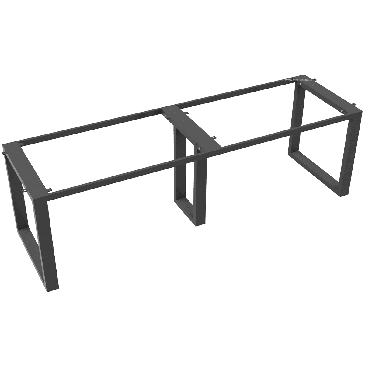 XL Rectangle Table Legs With Top Support Frame - Stoaked