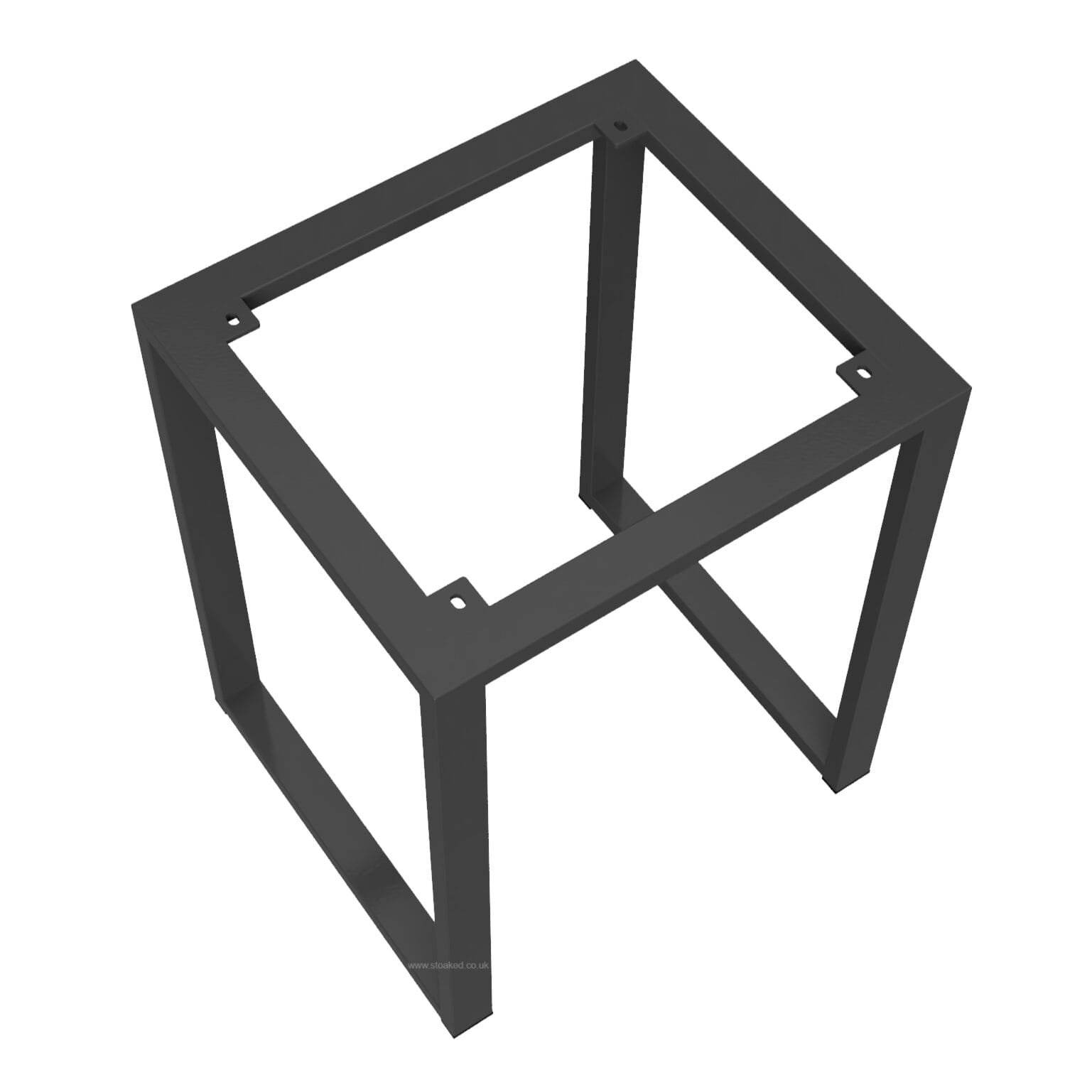 Open Cuboid Design Side Table Base - Stoaked